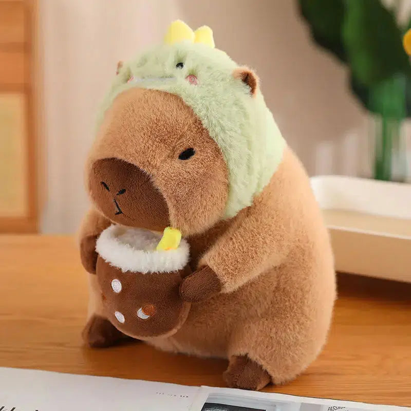 Bubble Tea Capybara Plush – Comfy Morning