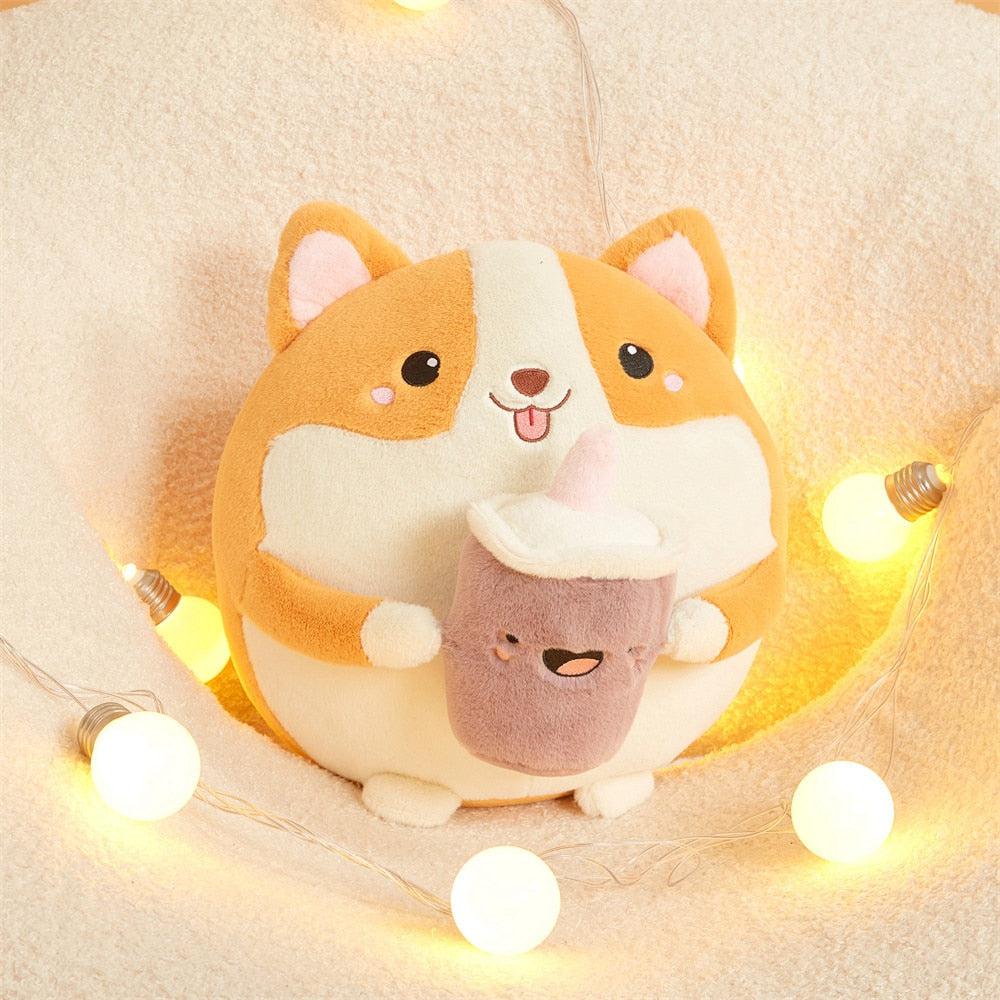 Chonky Boba Corgi Plush – Comfy Morning