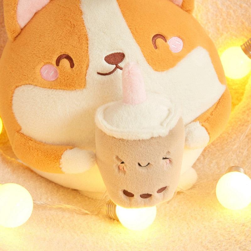 Chonky Boba Corgi Plush – Comfy Morning