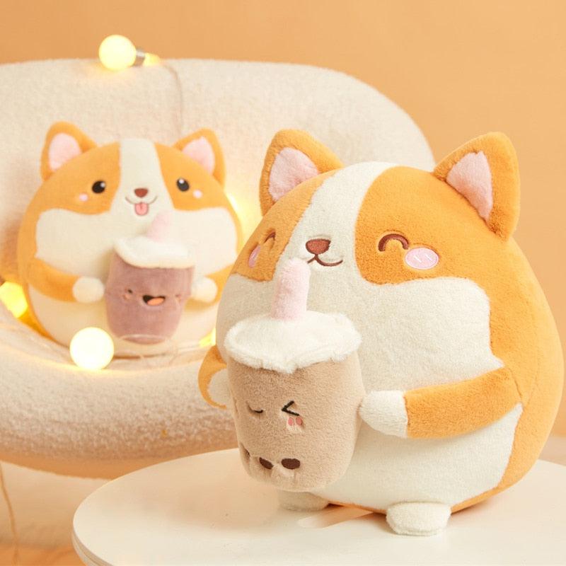 Chonky Boba Corgi Plush – Comfy Morning