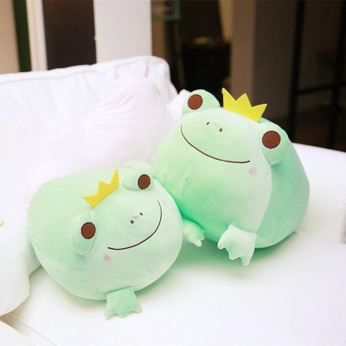Crowned Frog Plush – Comfy Morning