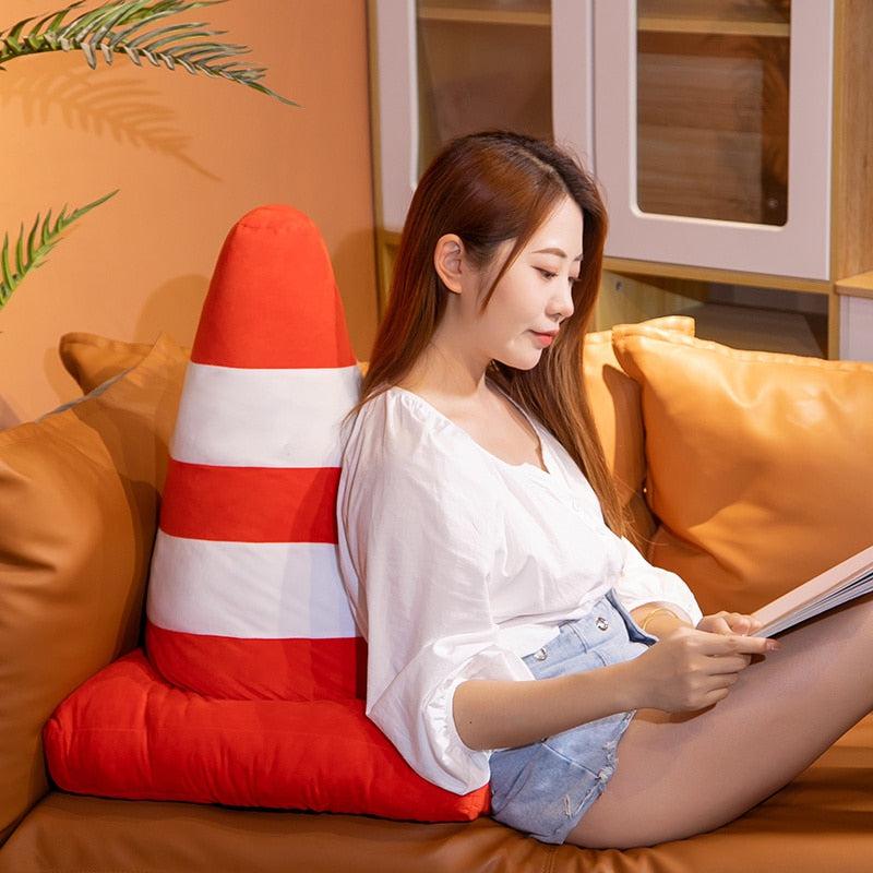 Giant Traffic Cone Plush – Comfy Morning