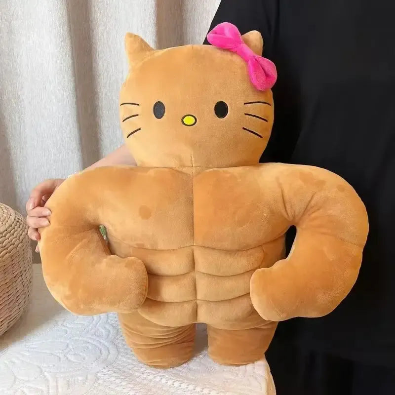 Muscle Buff Kitty Plush – Comfy Morning