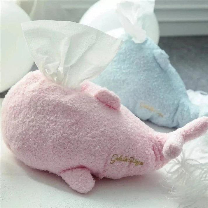 Whale Plush Tissue Box – Comfy Morning