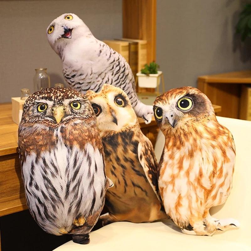 Realistic Owl Plush – Comfy Morning