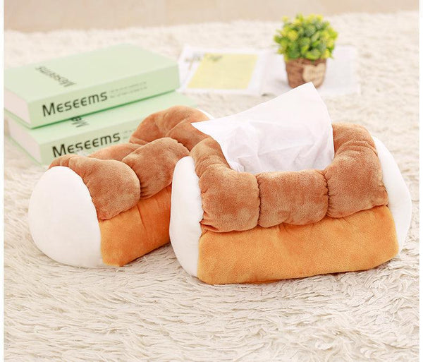 Toast Tissue Box Plush – Comfy Morning